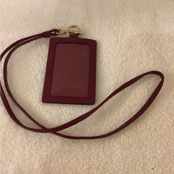Coach | Accessories | Coach Id And Card Lanyard Maroon | Poshmark